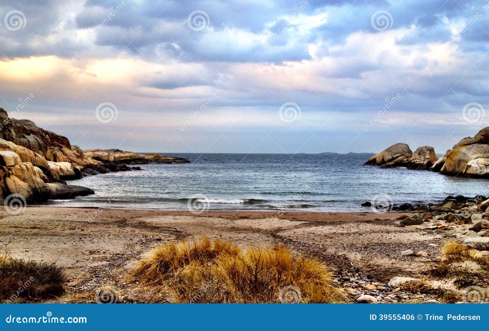 Calm bay stock photo. Image of cloudy, natural, nature - 39555406