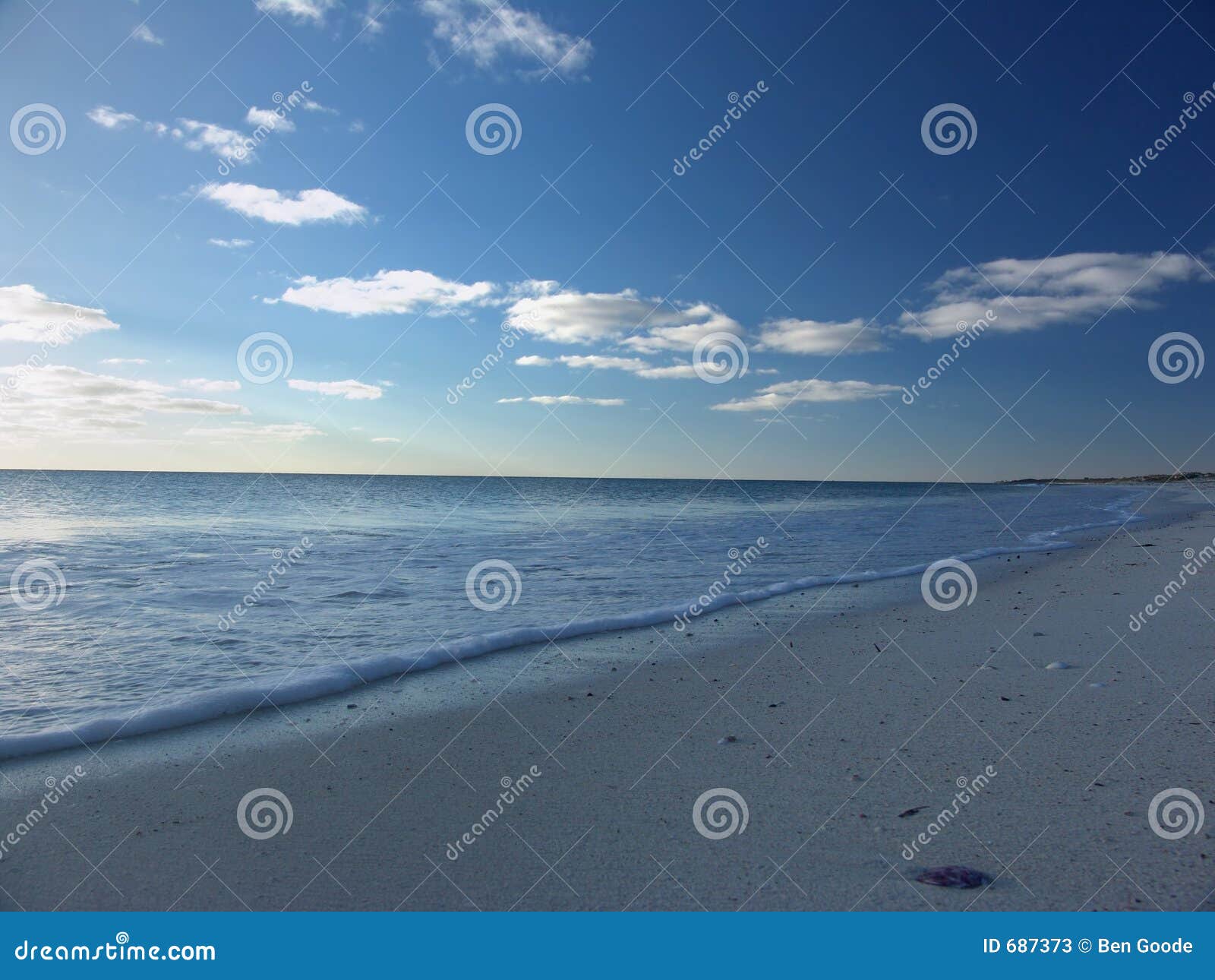 Calm Beach stock image. Image of clouds, dusk, nature, seascape - 687373