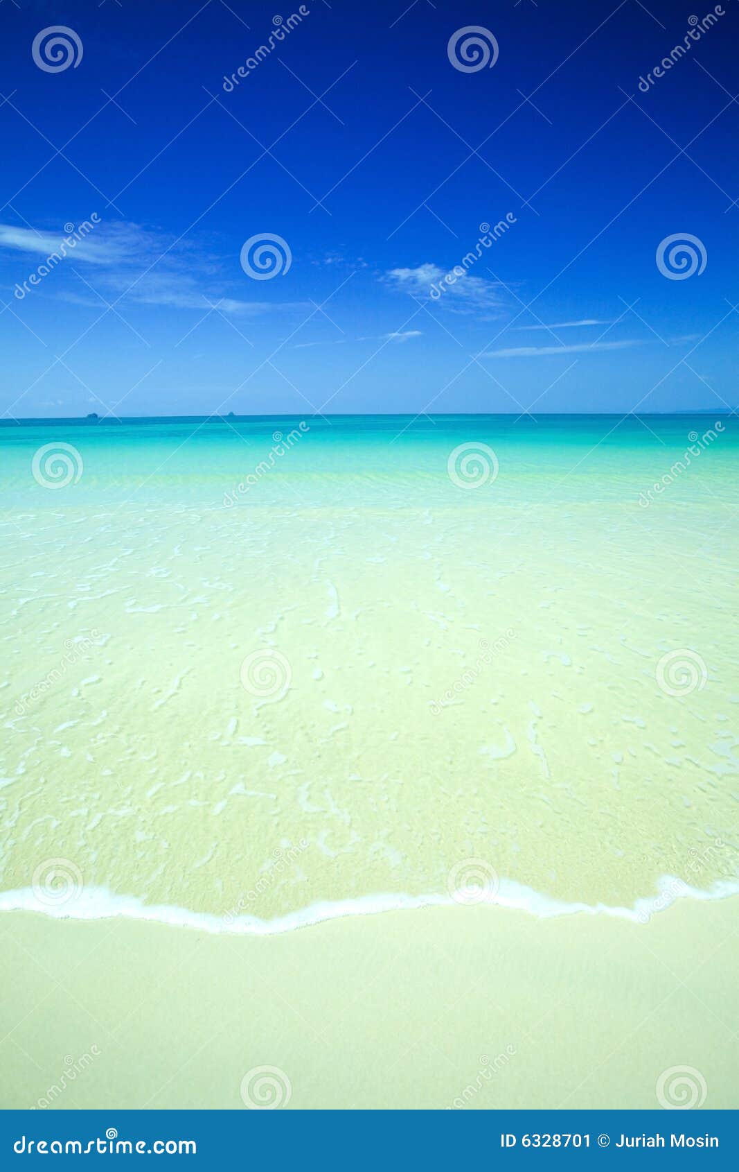Calm Beach with Crystal Blue Waters Stock Image - Image of island ...