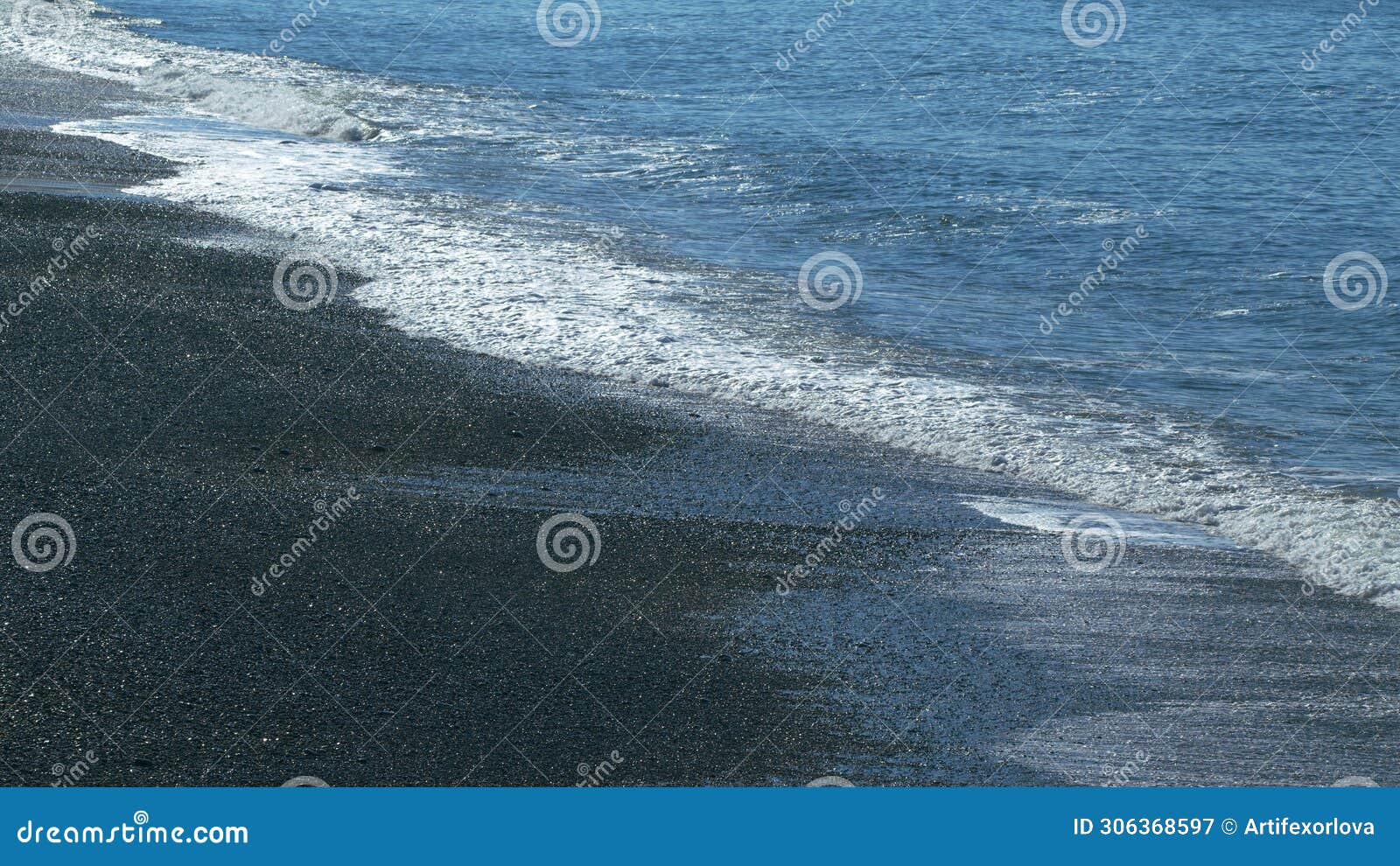 Calm Beach Waves on Shore. Waves on the Beach. Suitable for Background ...
