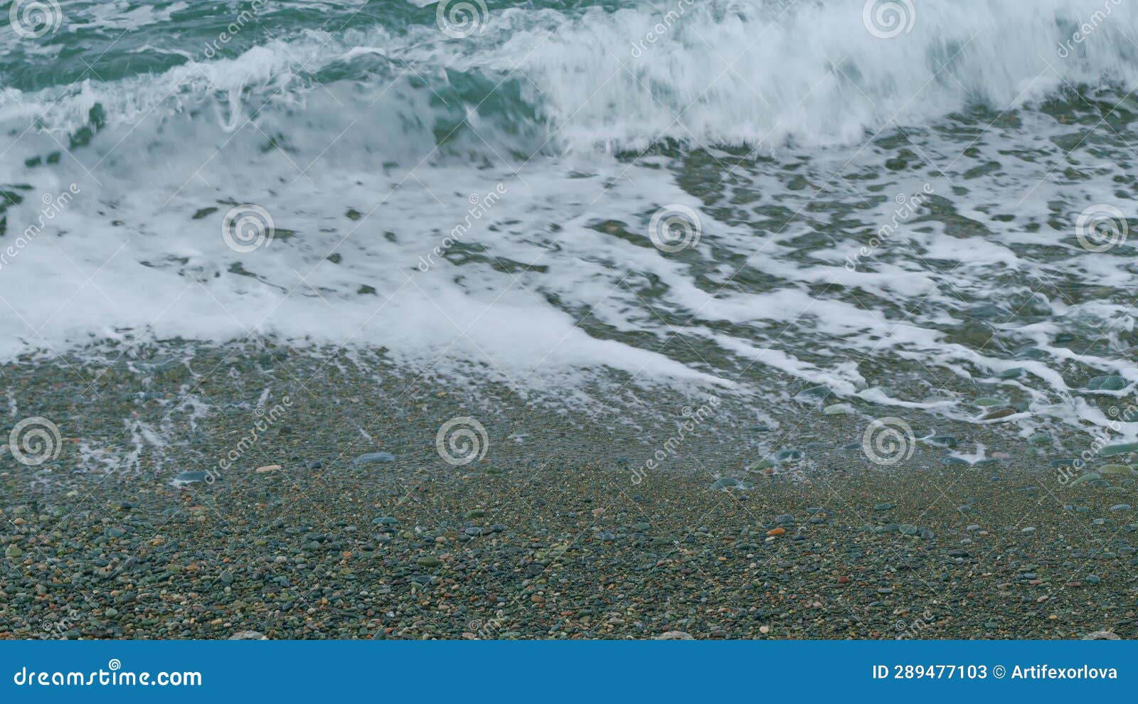 Calm Beach Waves on Shore. Waves on the Beach. Suitable for Background ...