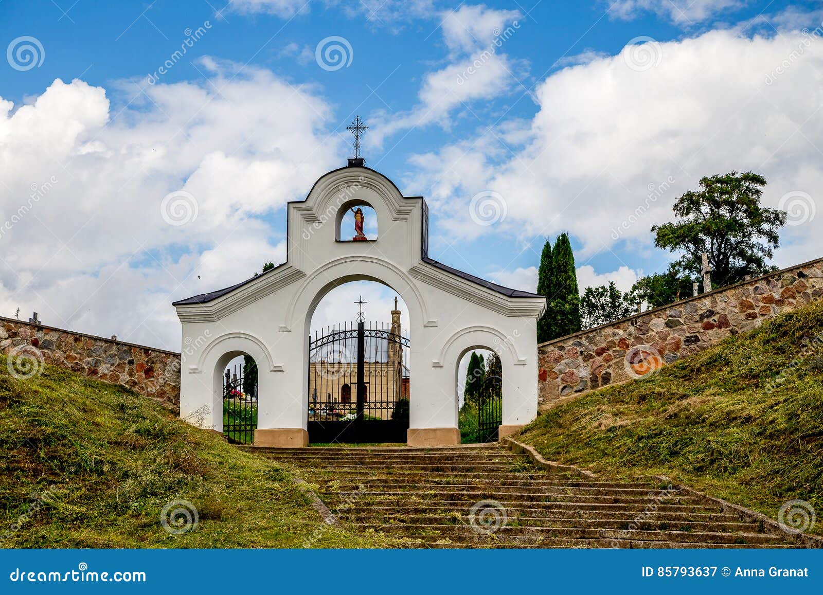 Calm Beauty of Summer Village Stock Image - Image of prairie, village ...