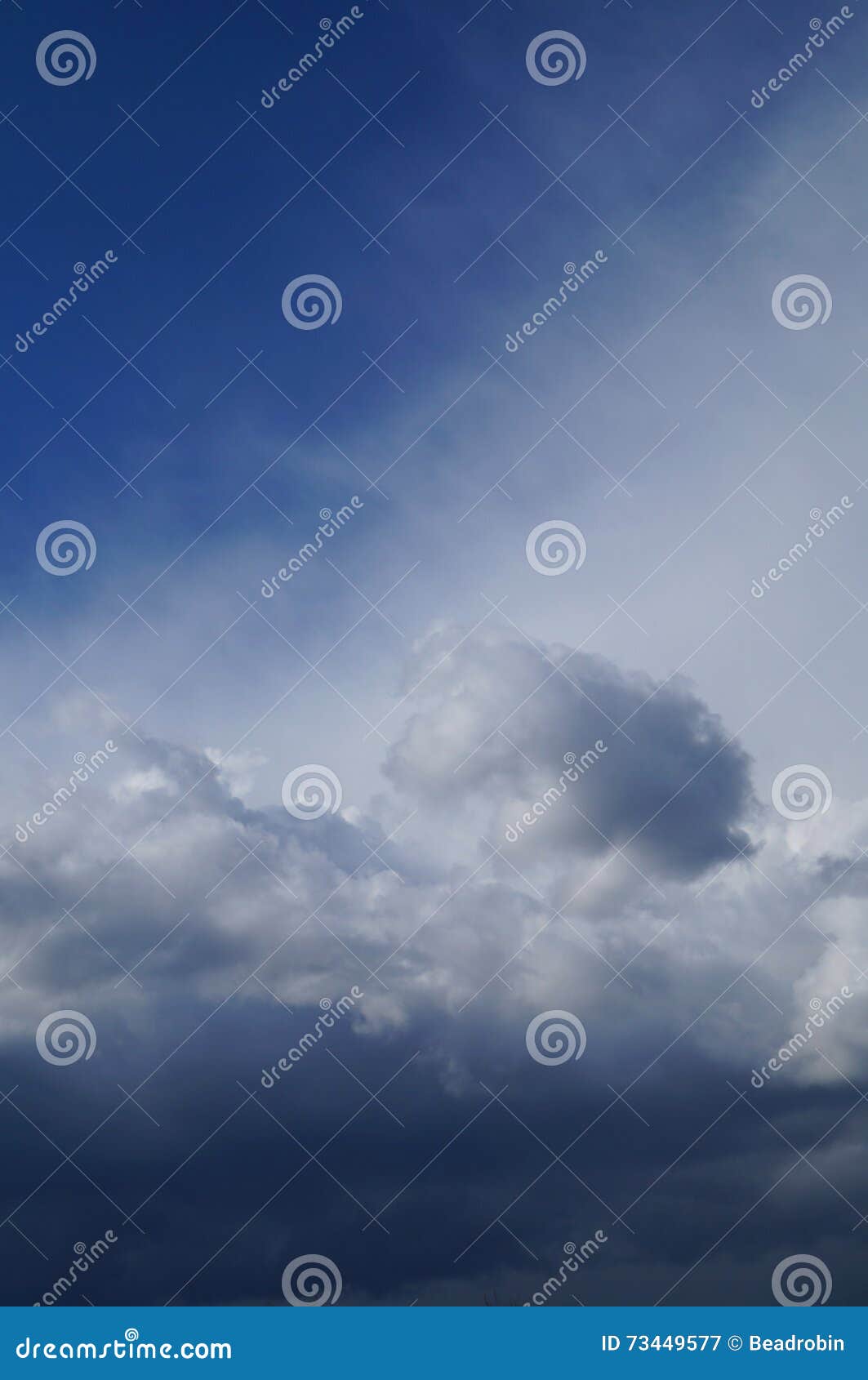 Calm blue sky with clouds stock image. Image of white - 73449577