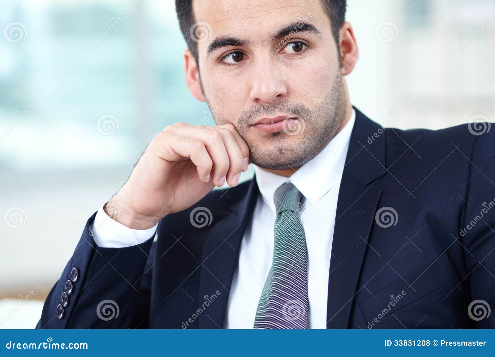 Calm businessman stock photo. Image of caucasian, face - 33831208