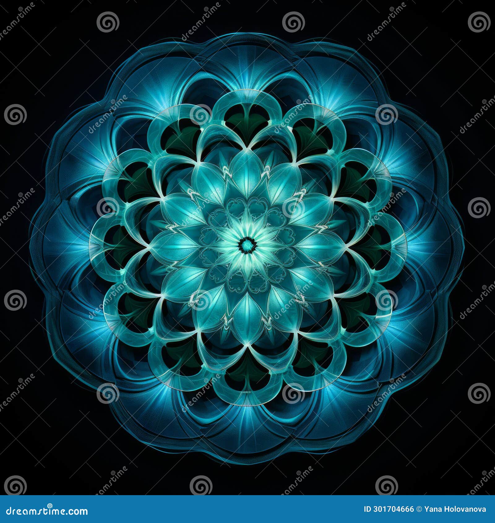 Calm in Chaos, a Mandala with Intertwining Patterns that Convey a Sense ...