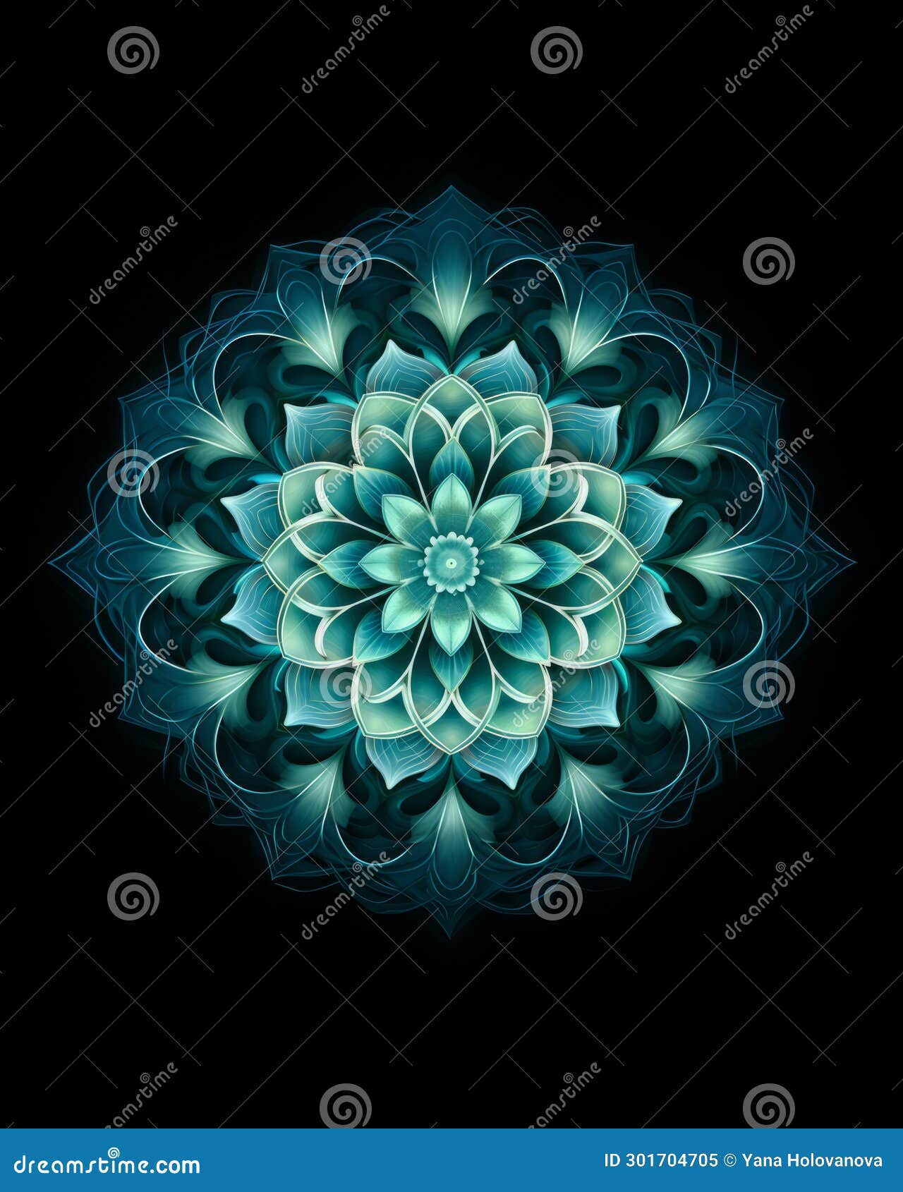 Calm in Chaos, a Mandala with Intertwining Patterns that Convey a Sense ...