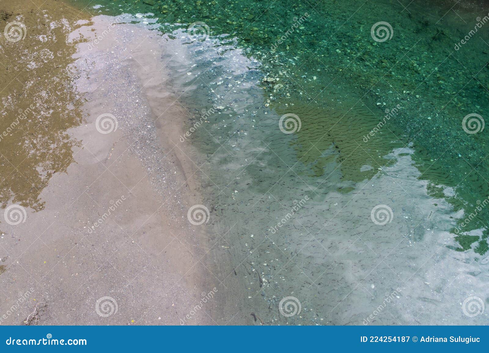 Calm and Clear River Water in Gradient Tones Stock Image - Image of ...