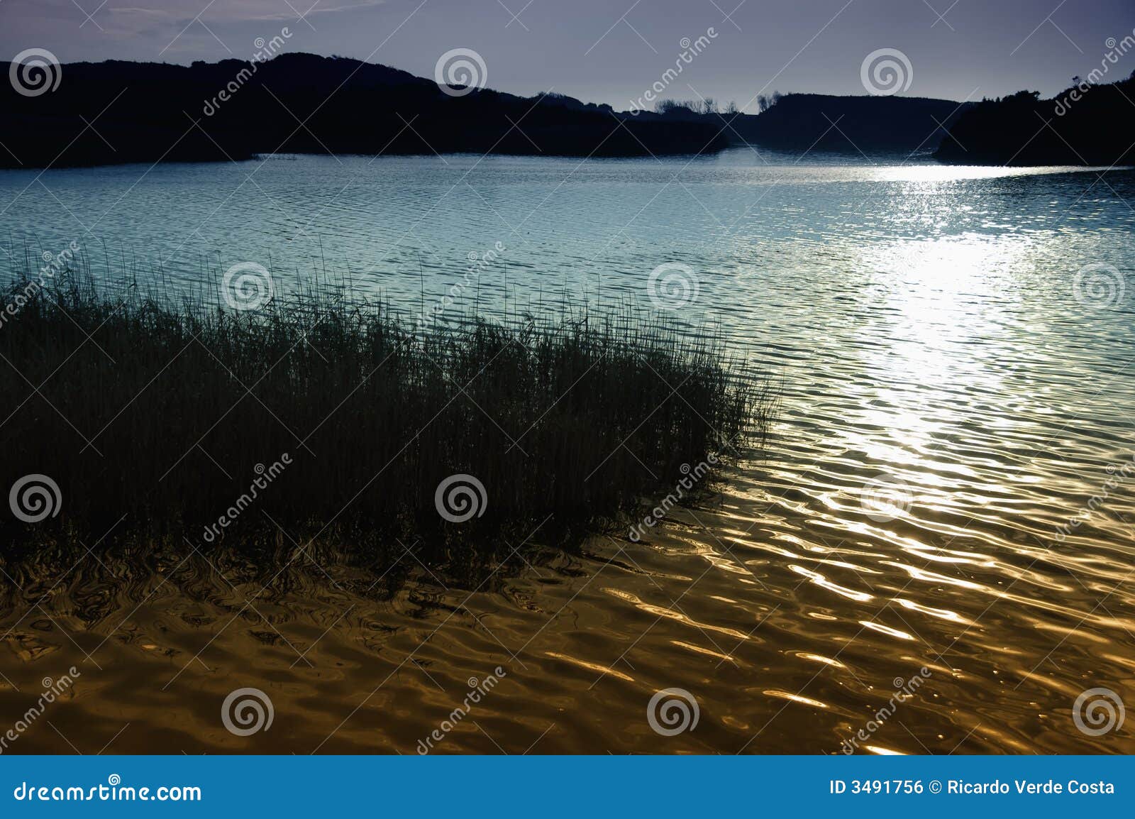 Calm coastline landscape stock photo. Image of clouds - 3491756