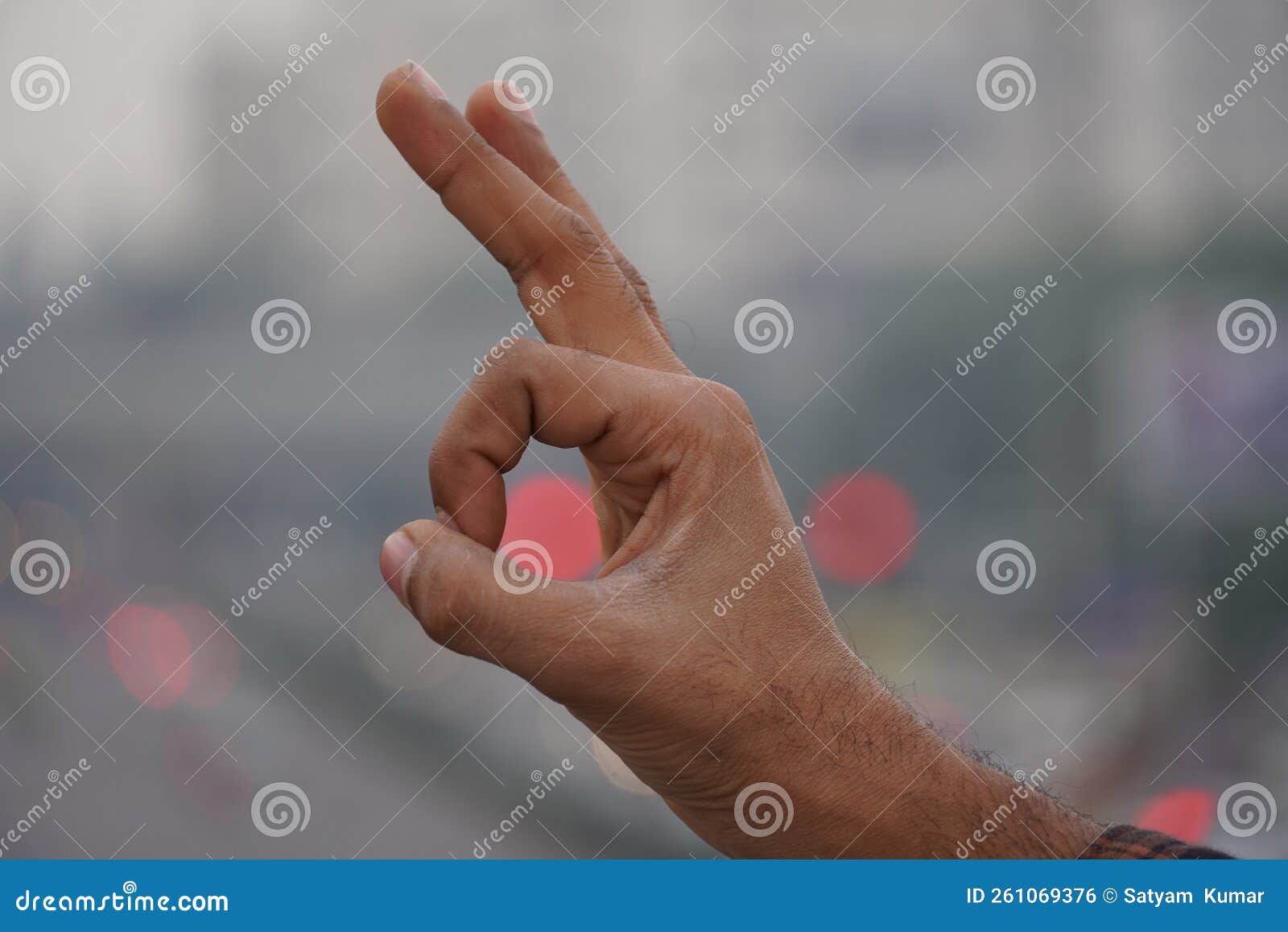 Calm Down Symbol of Hand with a Beautiful Background Stock Photo ...