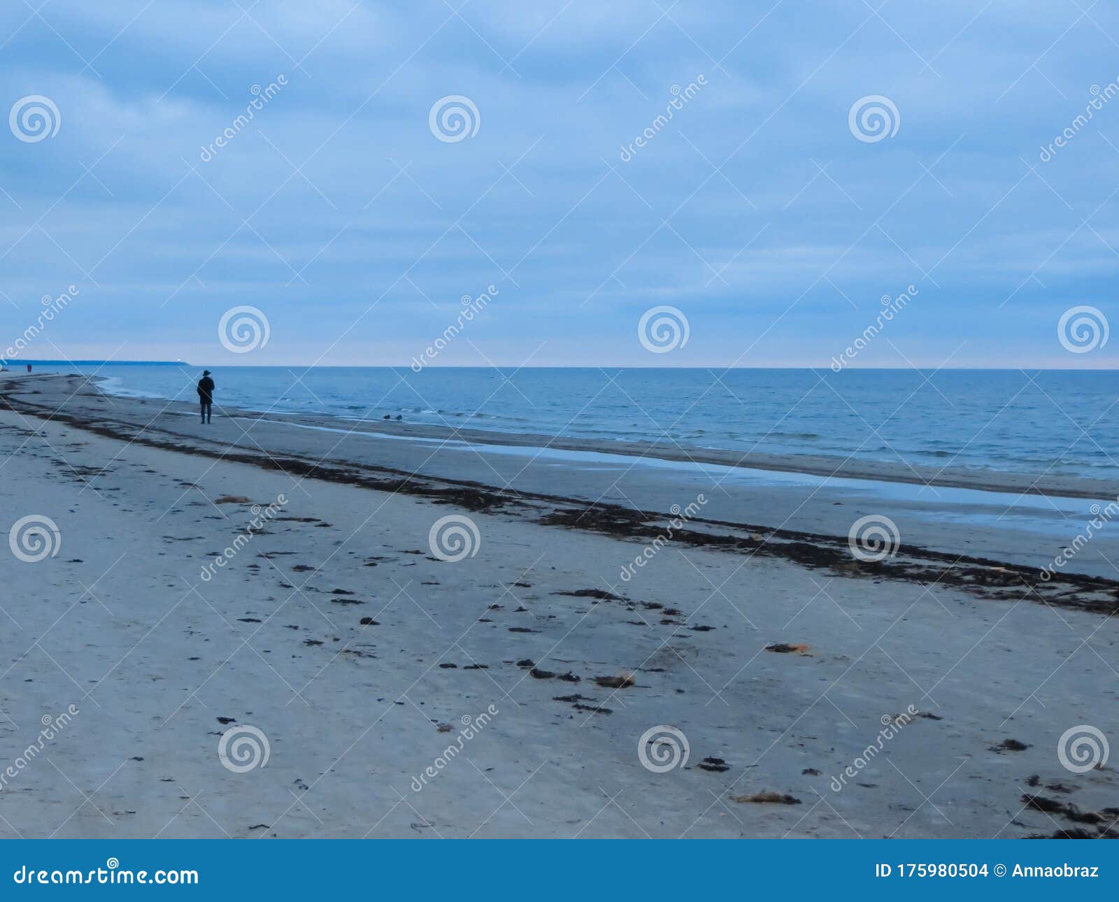 Calm in Early Spring on the Shores of the Gulf of Riga Stock Photo ...