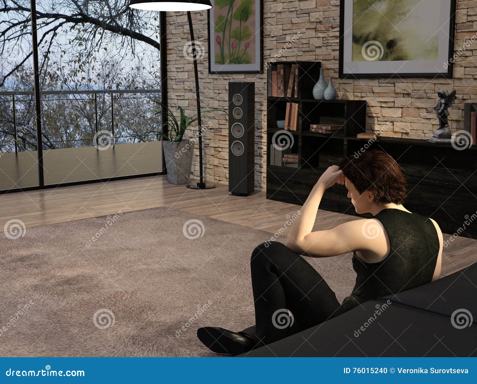 Calm Solitude Stock Illustrations – 5,198 Calm Solitude Stock ...