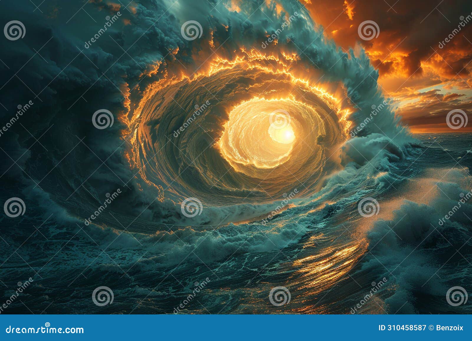 The calm eye of a storm stock image. Image of calm, composure - 310458587