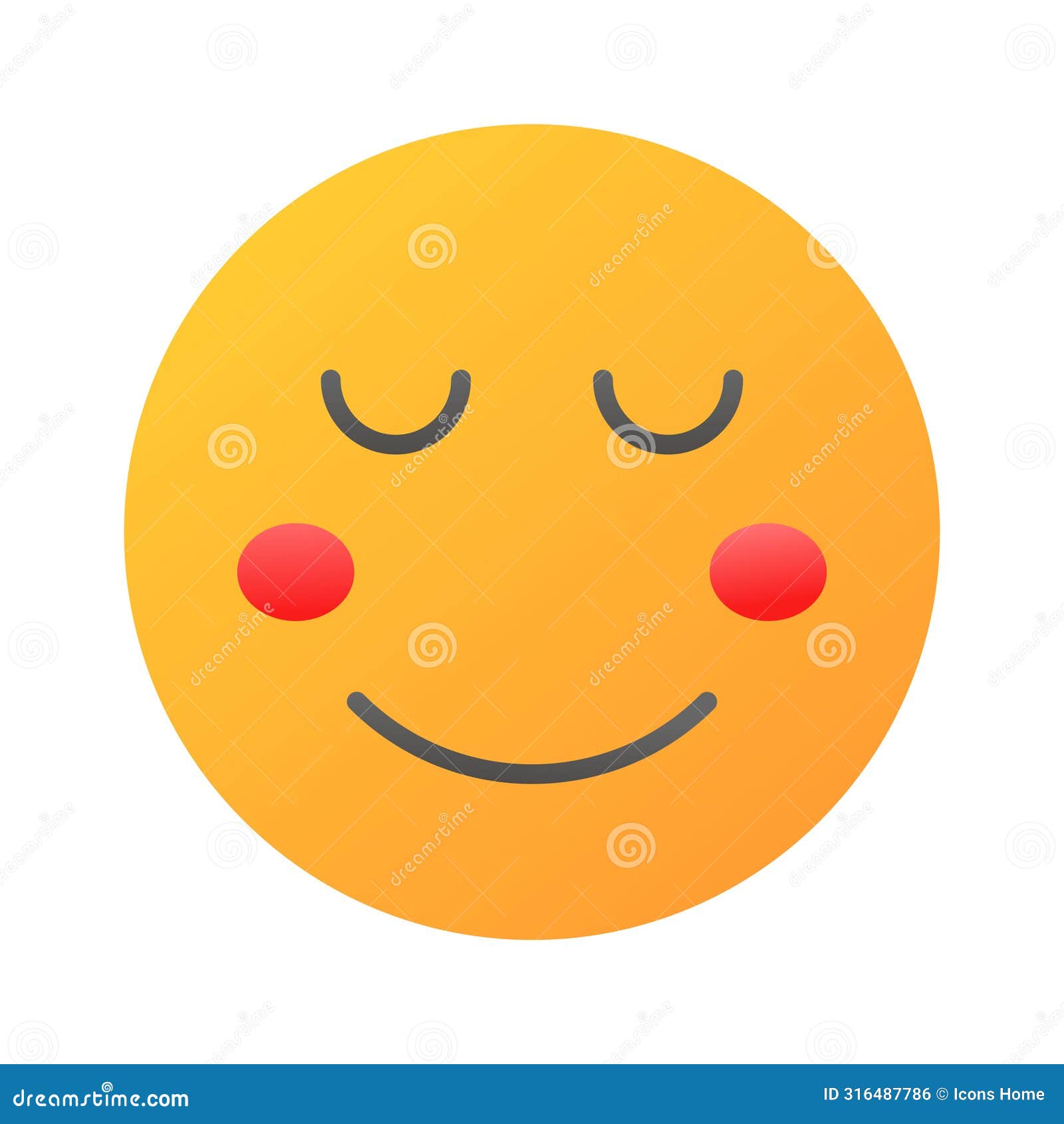 Calm Face Emoji Icon, Proud, Cool Expressions Vector Design Stock ...