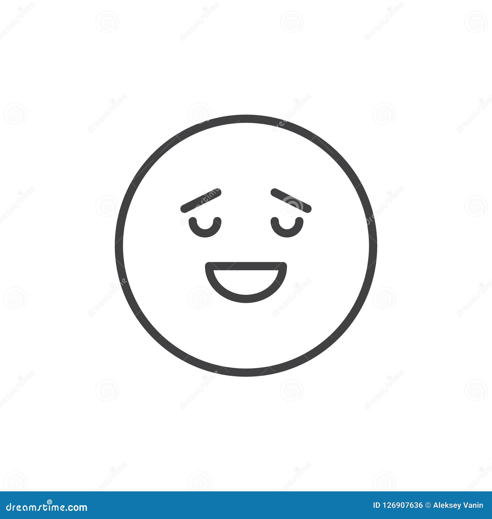 Calm Face Emoticon Outline Icon Stock Vector - Illustration of outline ... Calm Face Emoticon Outline Icon Stock Vector - Illustration of outline ...