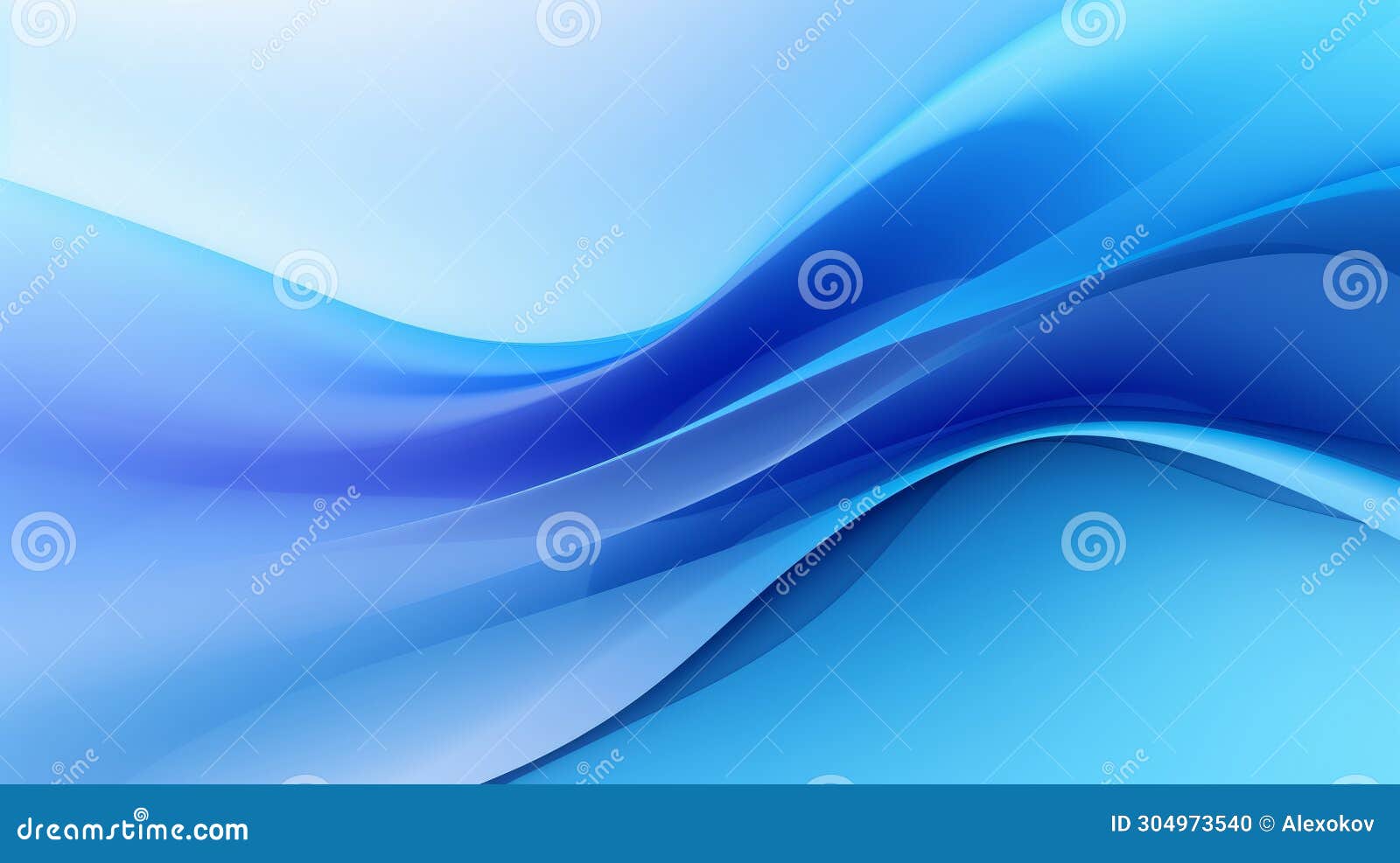 Calm Fluid Blue Wave Gradient Background AI Generated Stock ...