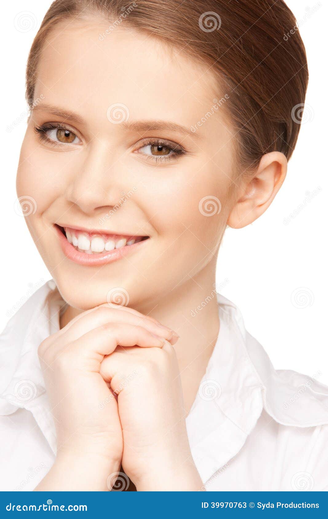 Calm and friendly woman stock image. Image of beauty - 39970763