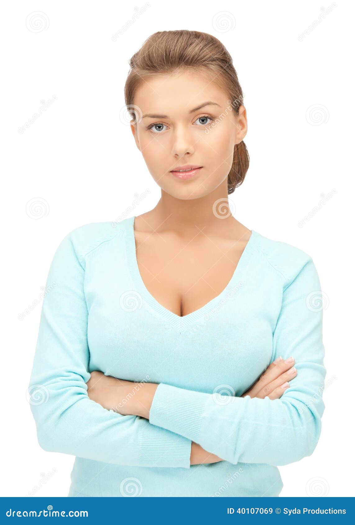 Calm and friendly woman stock image. Image of alone, calm - 40107069