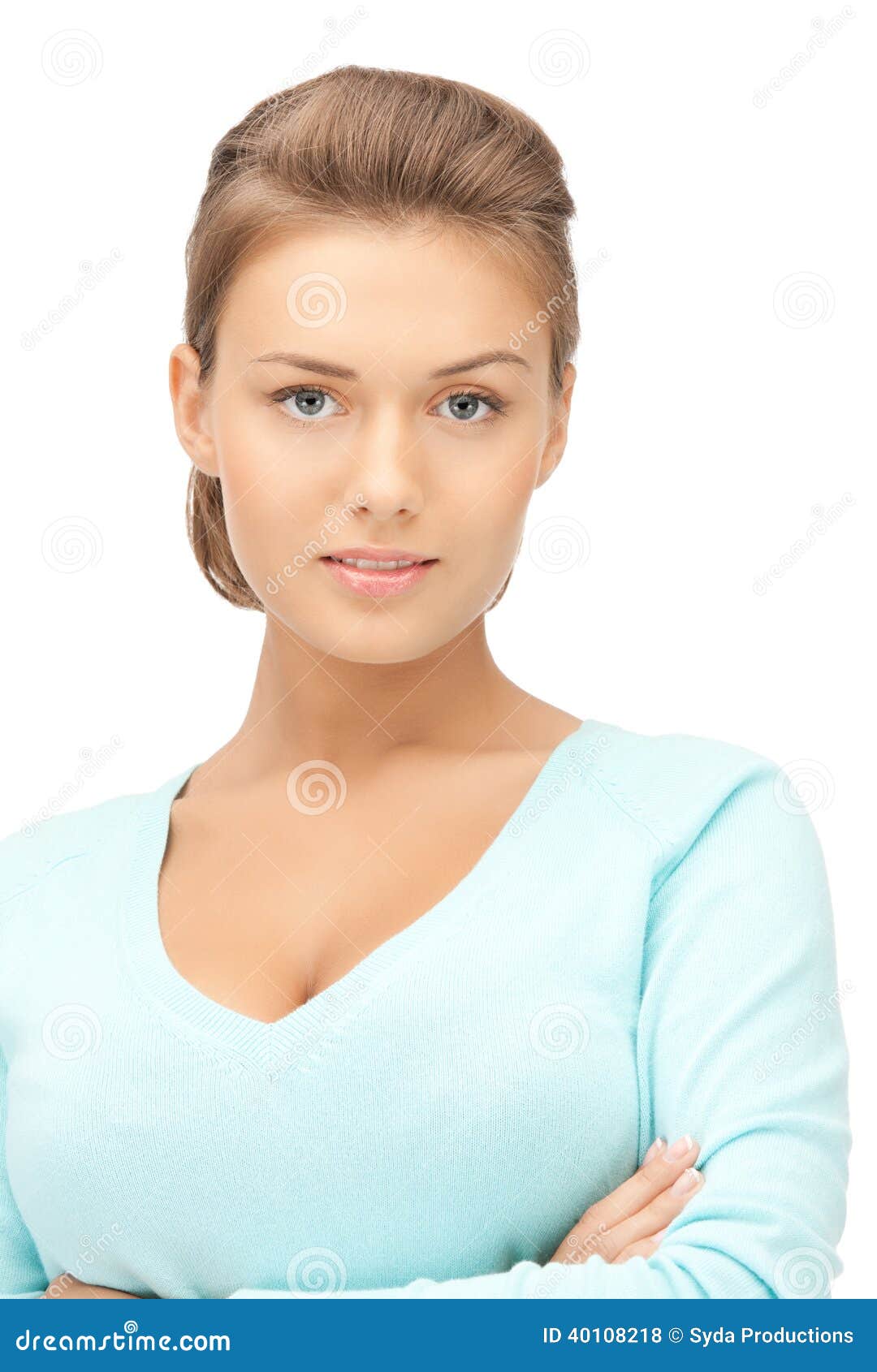 Calm and friendly woman stock photo. Image of cute, alone - 40108218