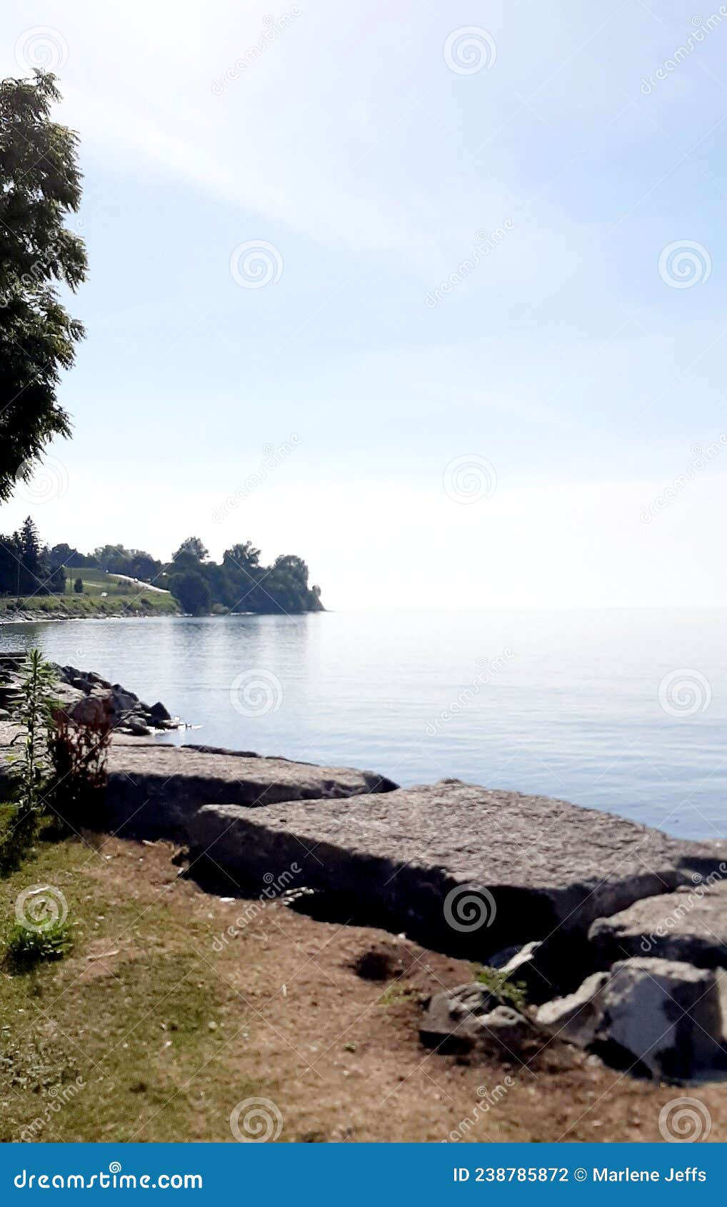 Calm Lake Life stock photo. Image of cliff, terrain - 238785872