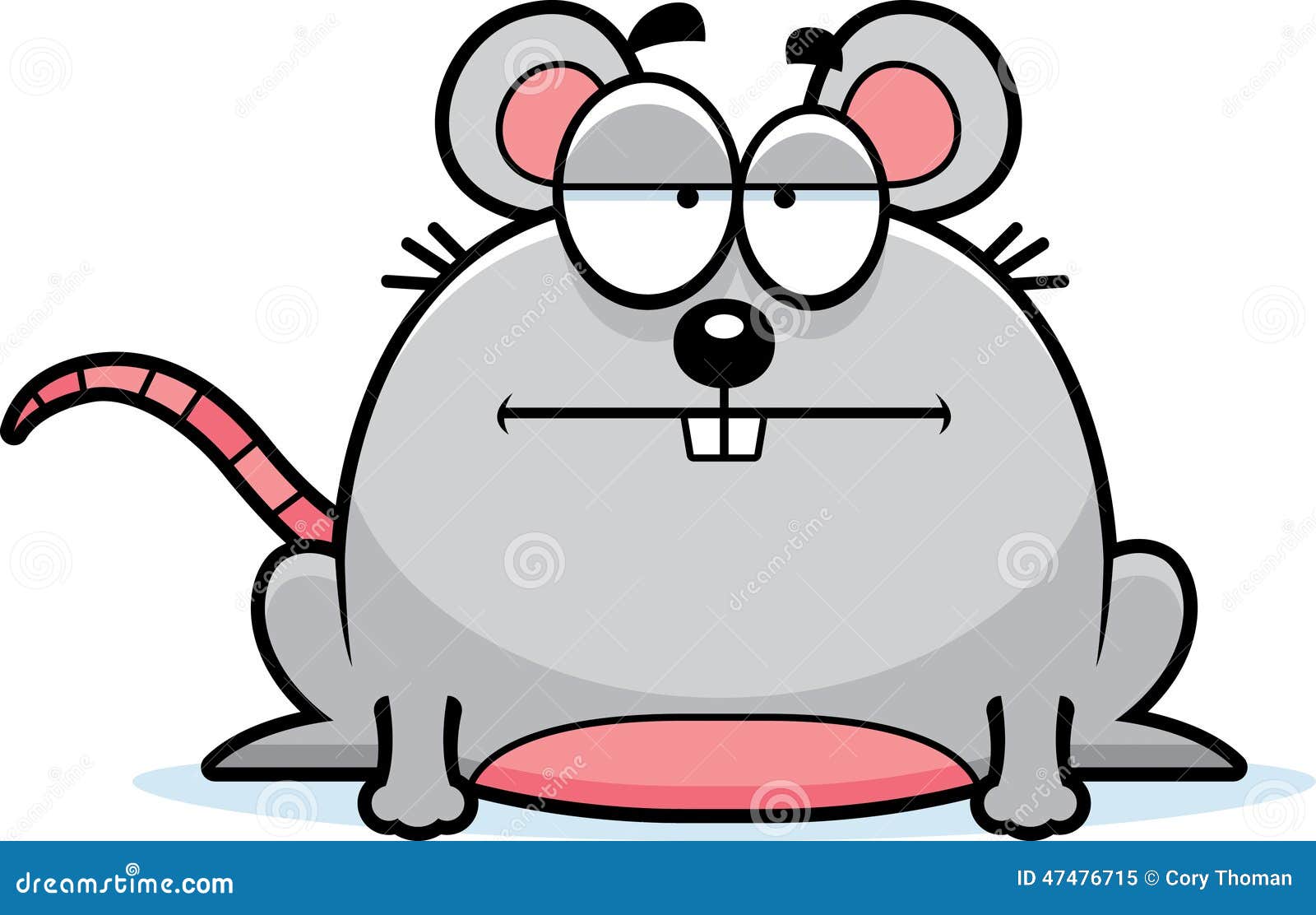 Calm Little Mouse stock vector. Illustration of mellow - 47476715