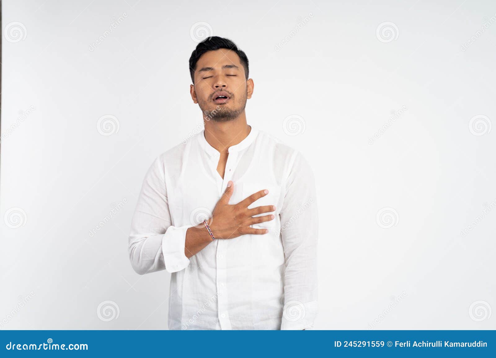 Relieved Man Hand Chest Stock Photos - Free & Royalty-Free Stock Photos ...