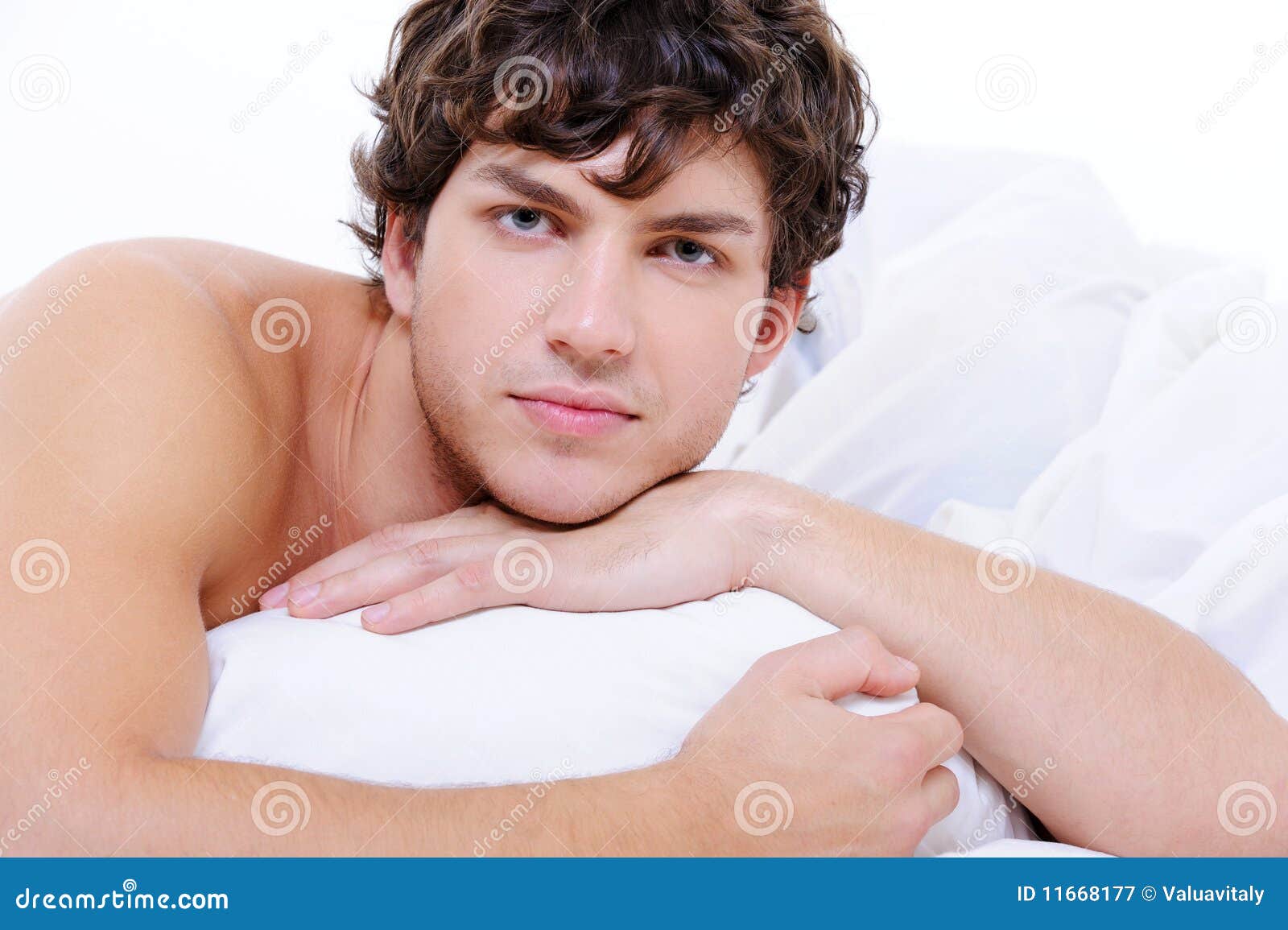 Calm Man with a Handsome Face Stock Image - Image of bright, male: 11668177