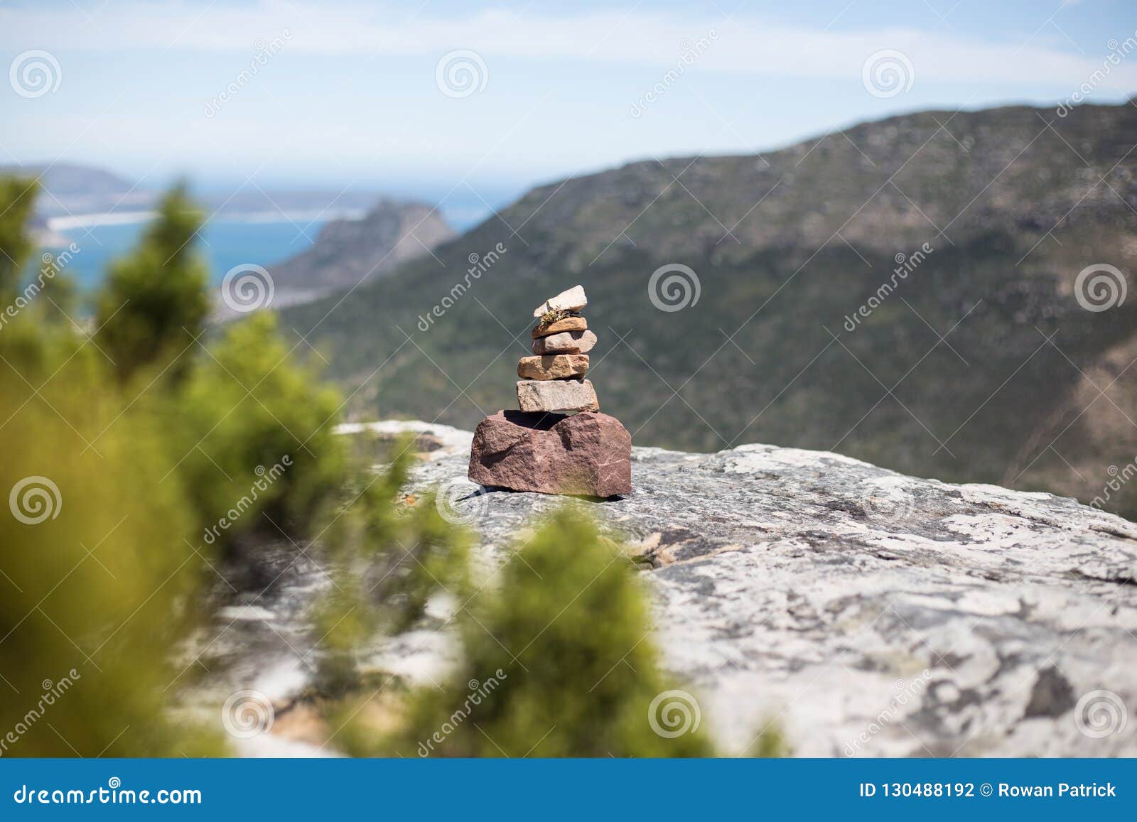 Calm mountain rocks zen stock photo. Image of background - 130488192