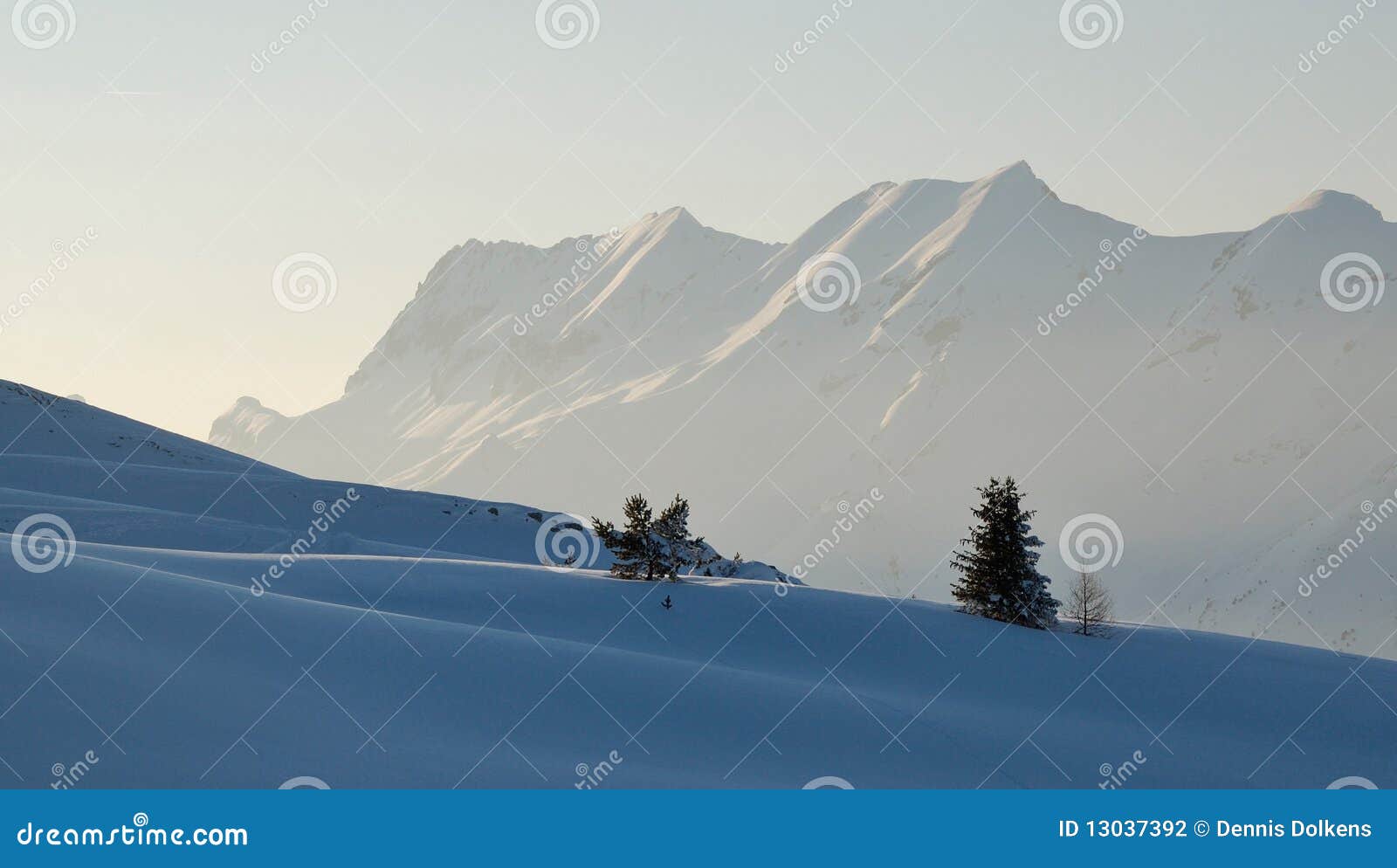 Calm Mountain Scene in the Afternoon Stock Photo - Image of loup ...
