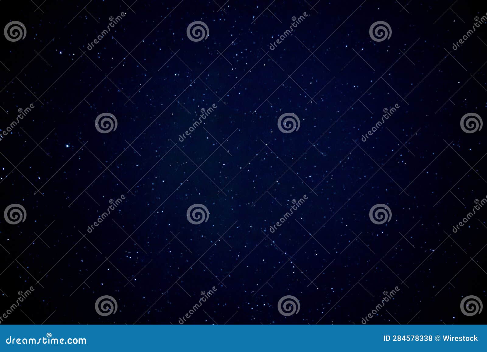 Calm Night Sky Dotted with White Stars Stock Photo - Image of ...