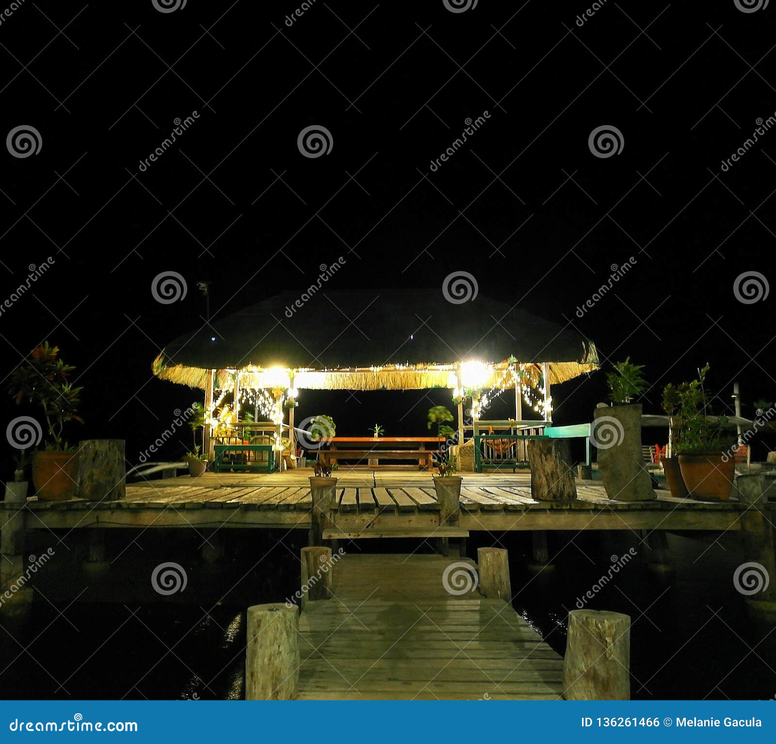 Cottage at Night stock photo. Image of peaceful, night - 136261466