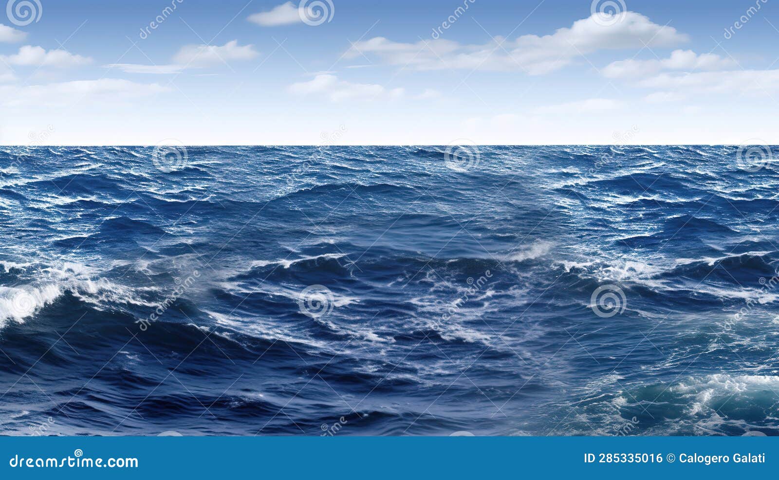 A Calm and Peaceful Ocean Scenery, Realistic Wallpaper Style, Ai ...