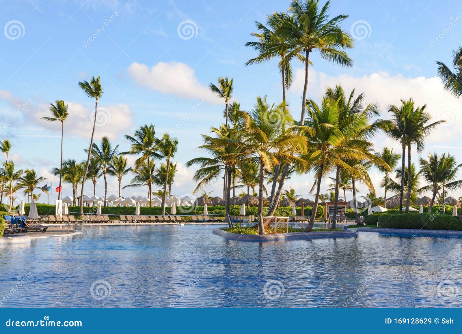 Calm Pool stock image. Image of holiday, tourism, blue - 169128629