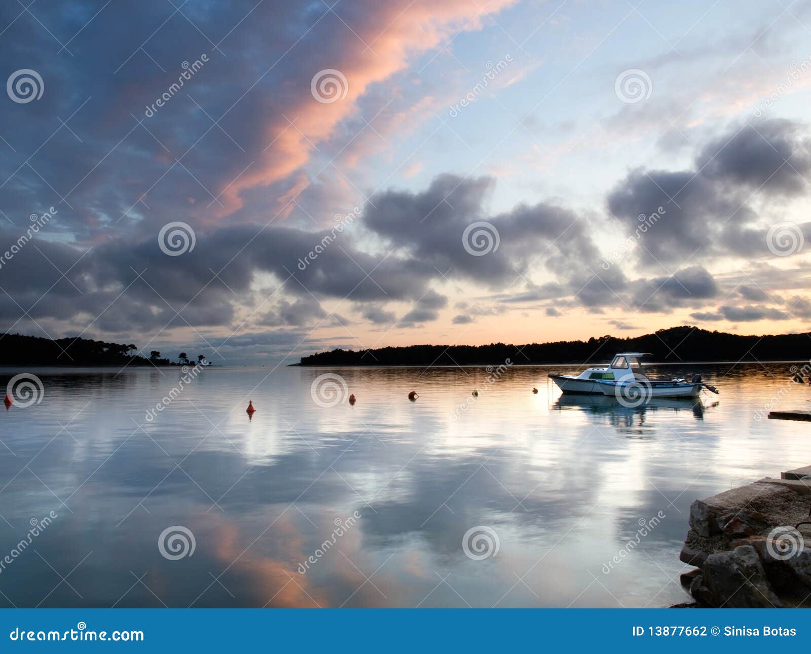 Calm port stock photo. Image of mediterranean, evening - 13877662