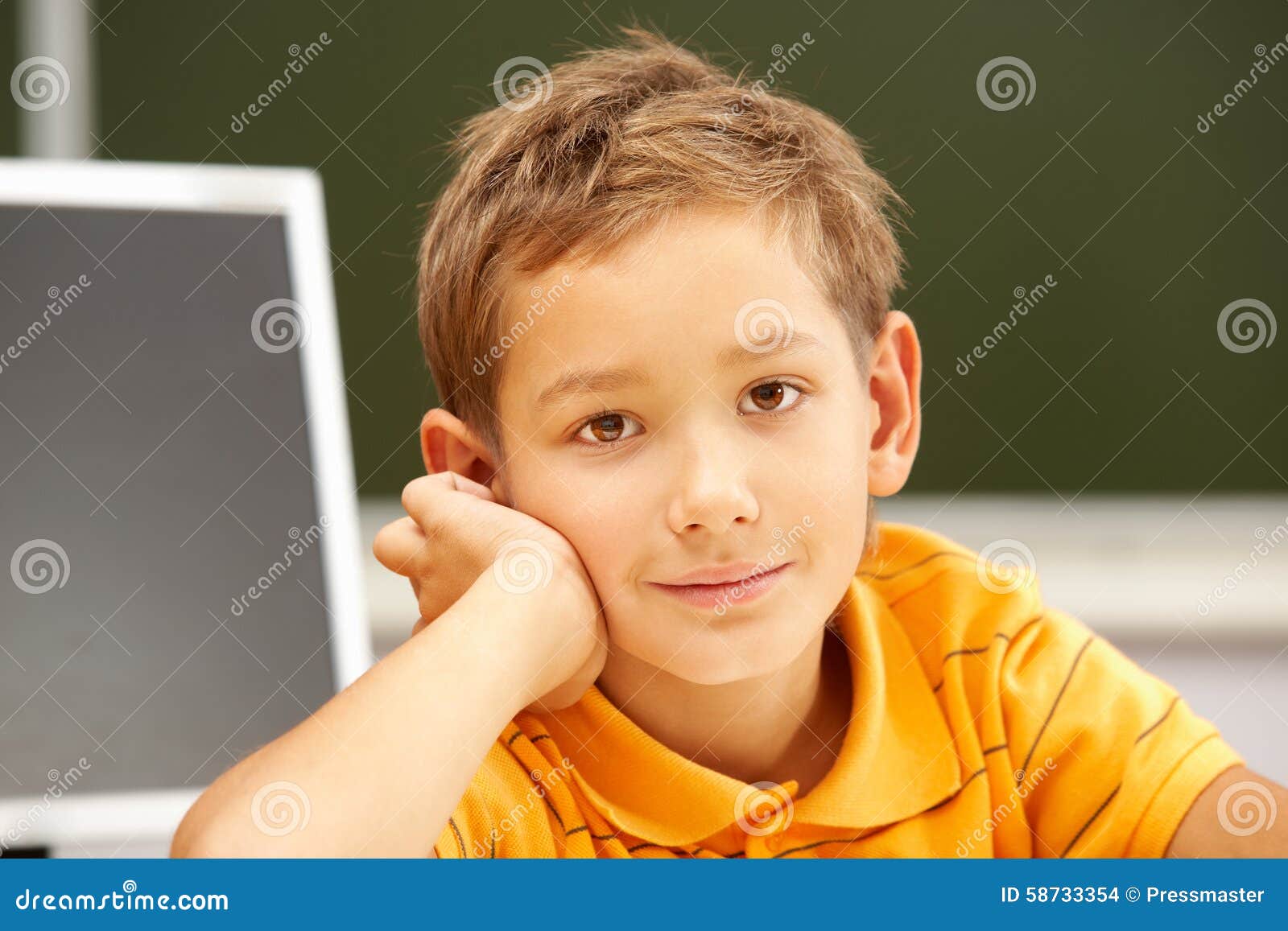 Calm pupil stock photo. Image of learn, person, diligent - 58733354