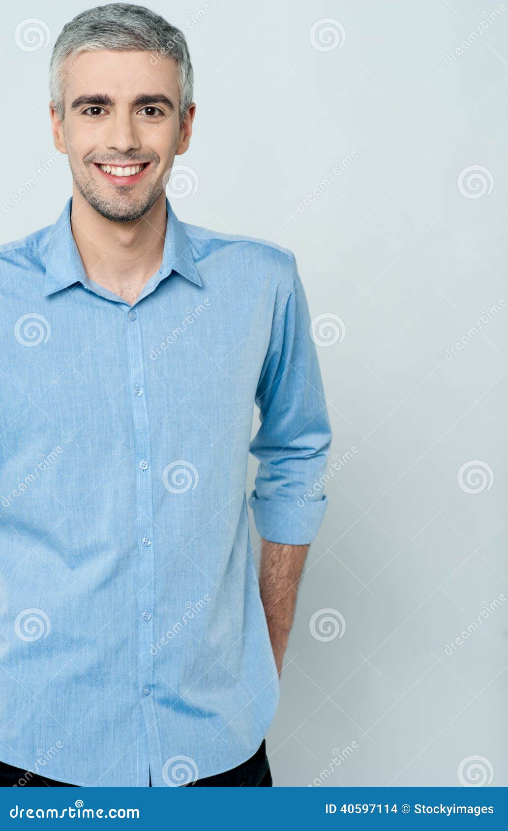 Calm and relaxed young man stock photo. Image of joyful - 40597114