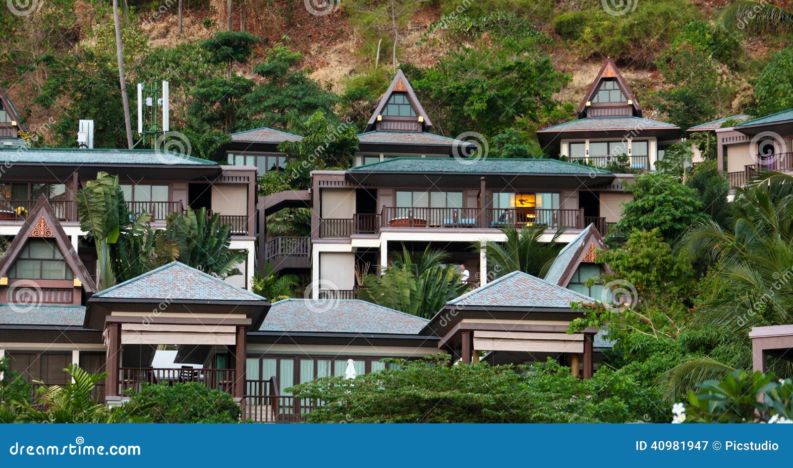 Calm resort stock image. Image of resort, building, nature - 40981947