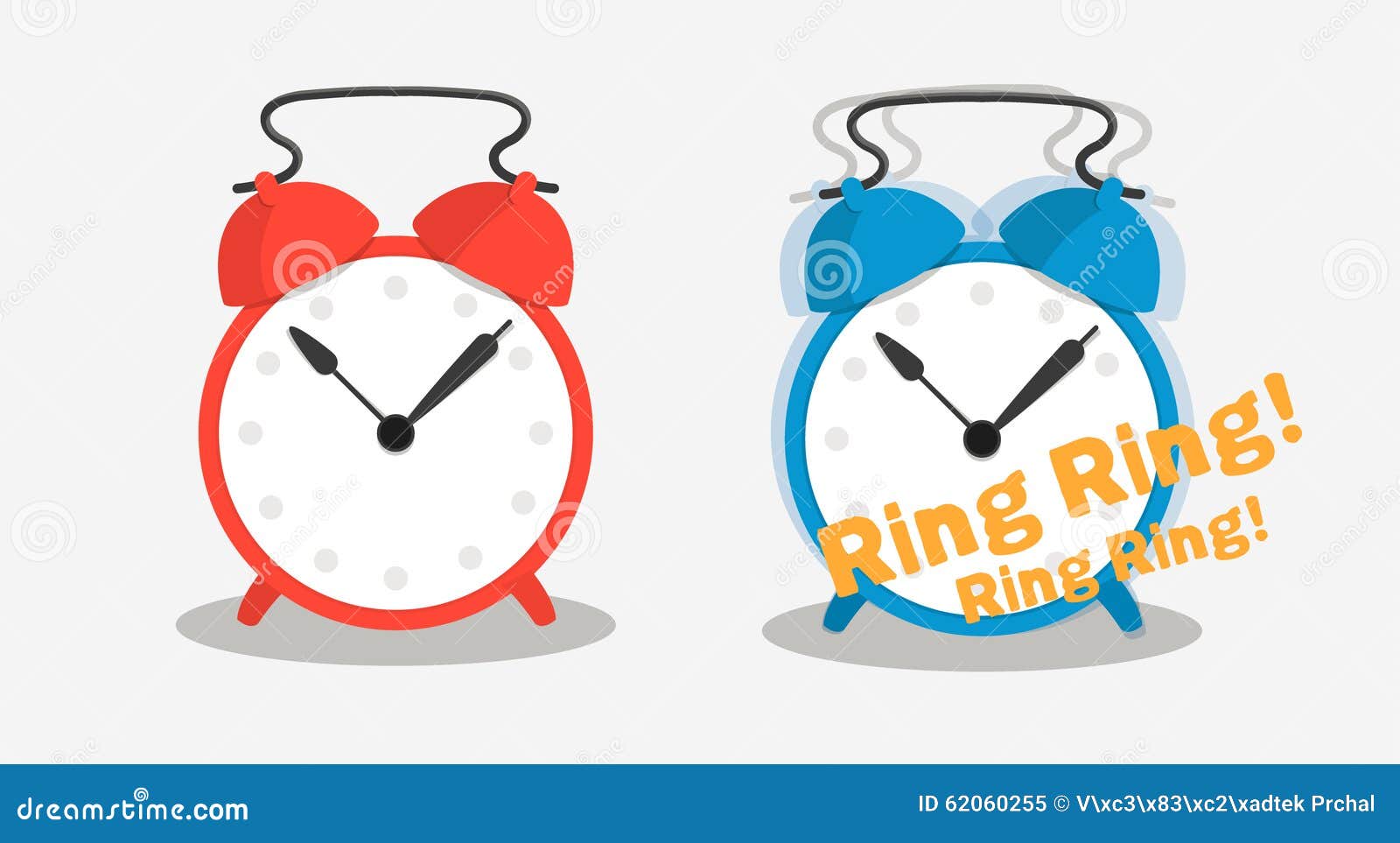 Calm And Ringing Old-fashioned Cartoon Phone | CartoonDealer.com #21075537