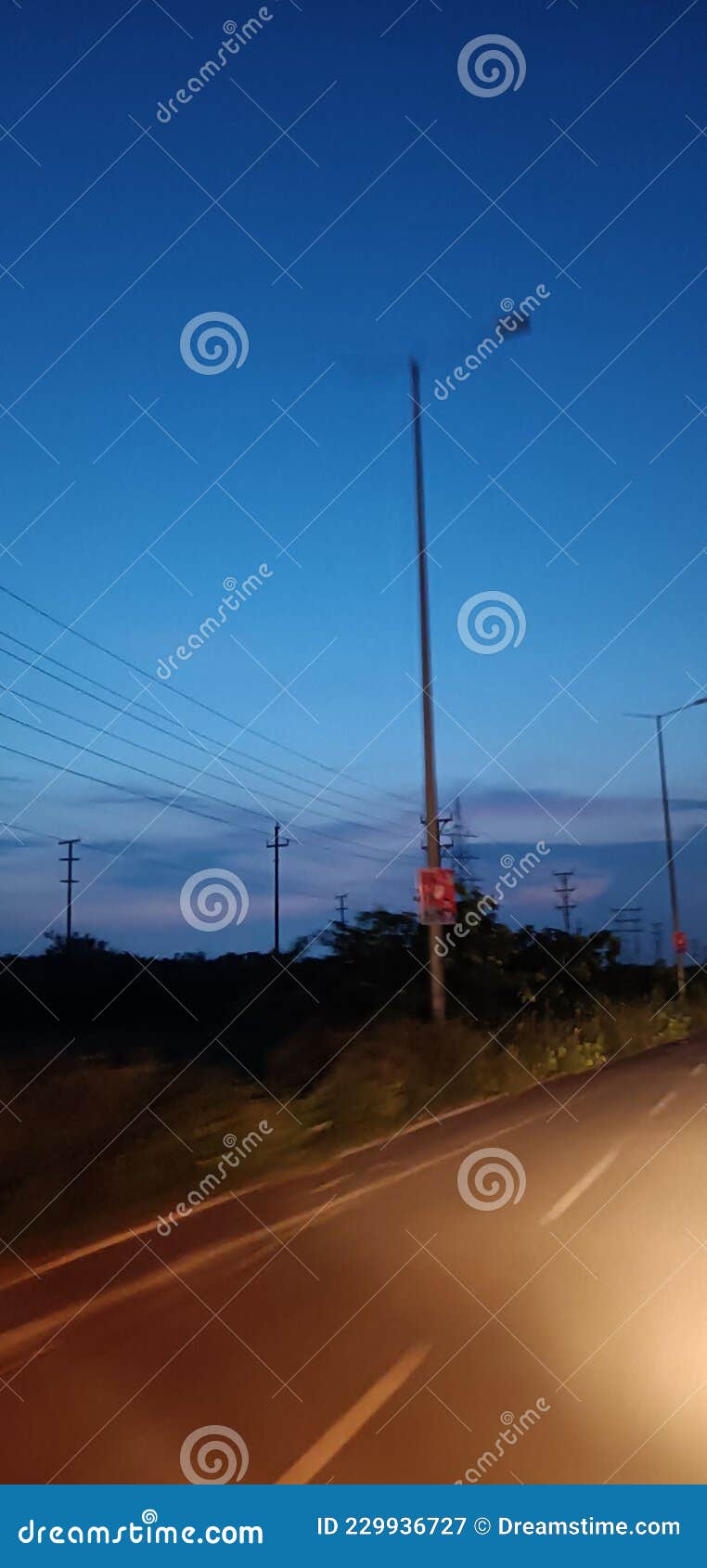 Calm roads best to places stock image. Image of night - 229936727