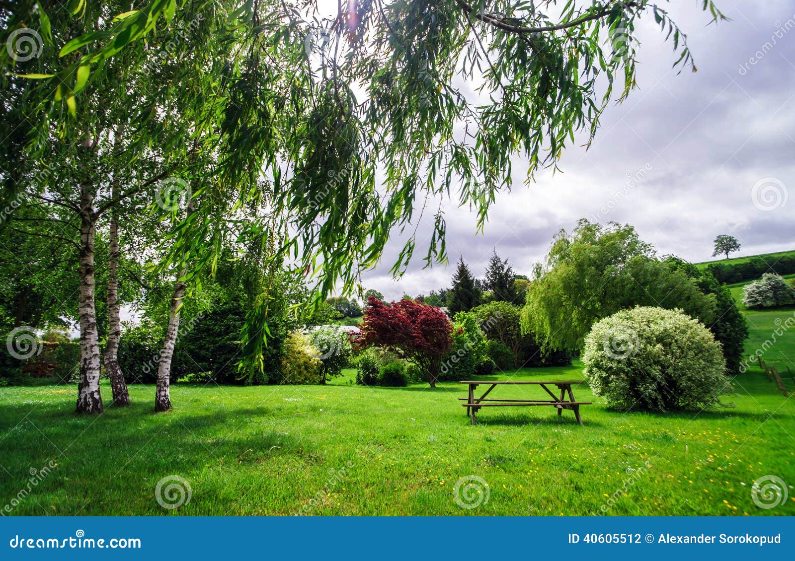 Calm rural landscape stock photo. Image of agriculture - 40605512