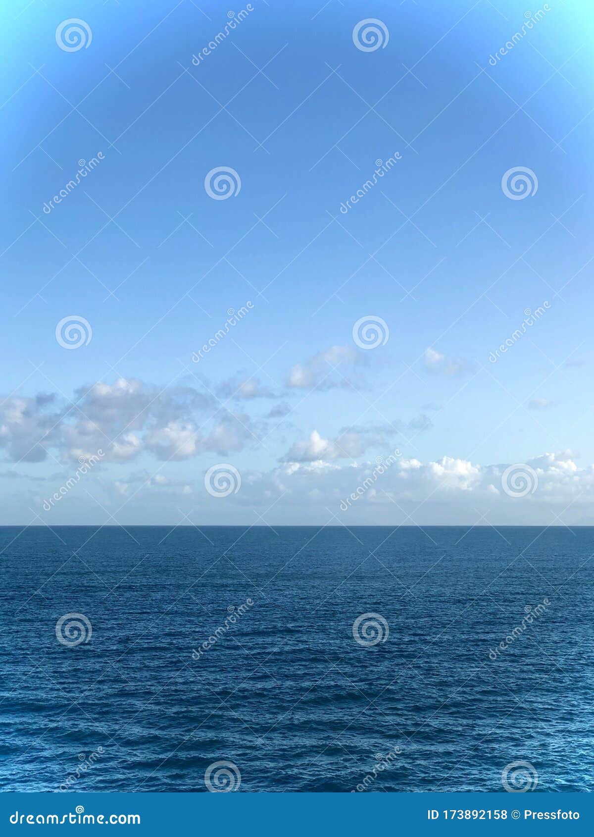 Calm sea and clear sky stock photo. Image of paradise - 173892158