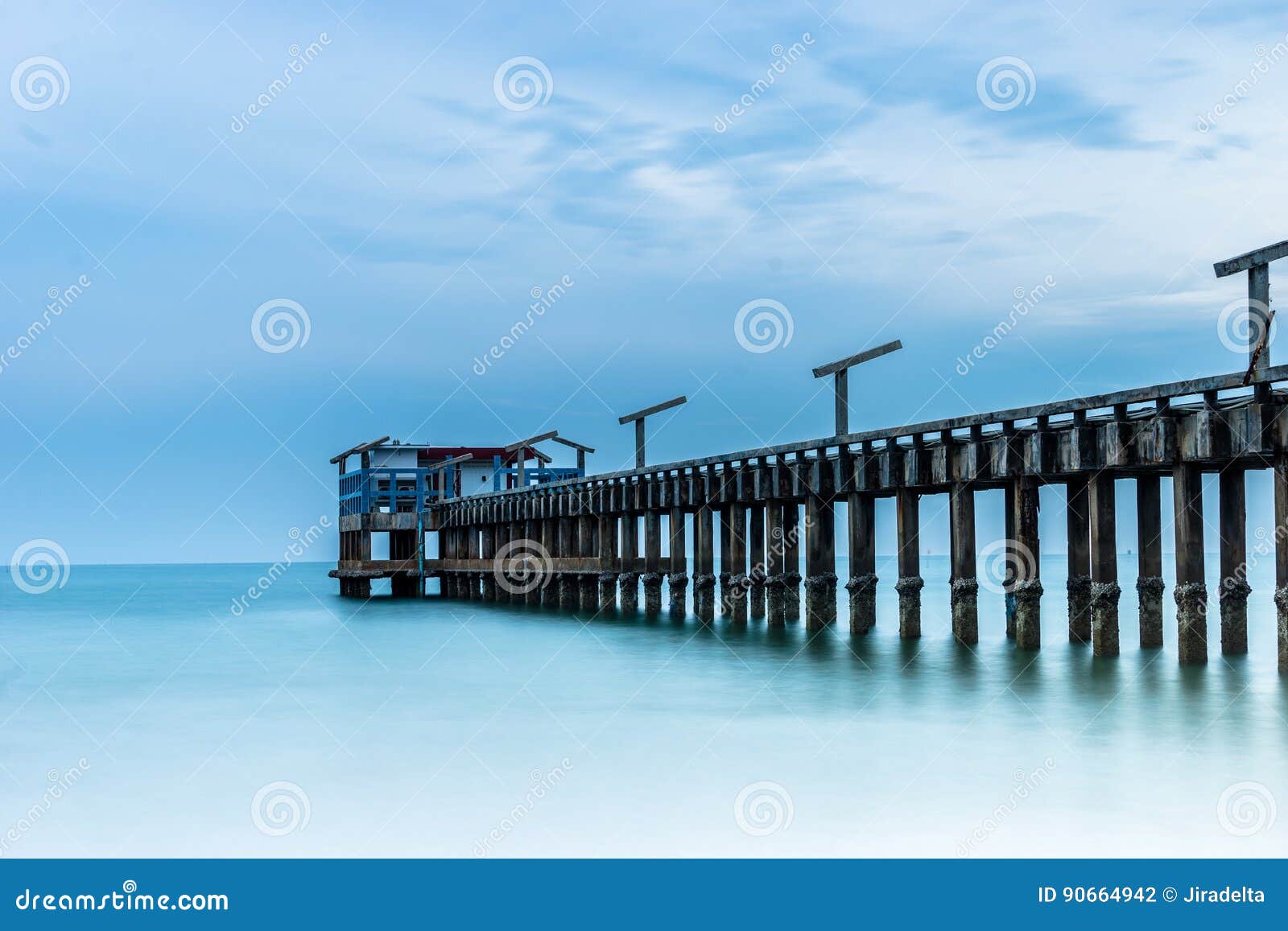 Calm Sea Jetty stock photo. Image of blue, calm, nature - 90664942