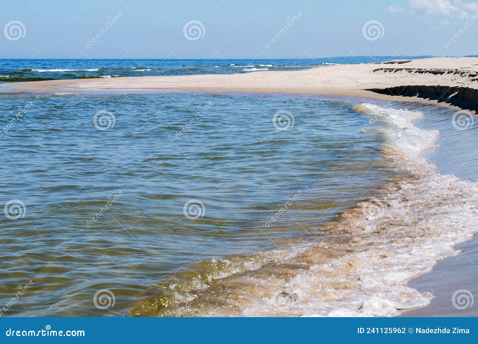 The Calm Sea. the Quiet on the Sea. Sea without Waves. Seascape Stock ...