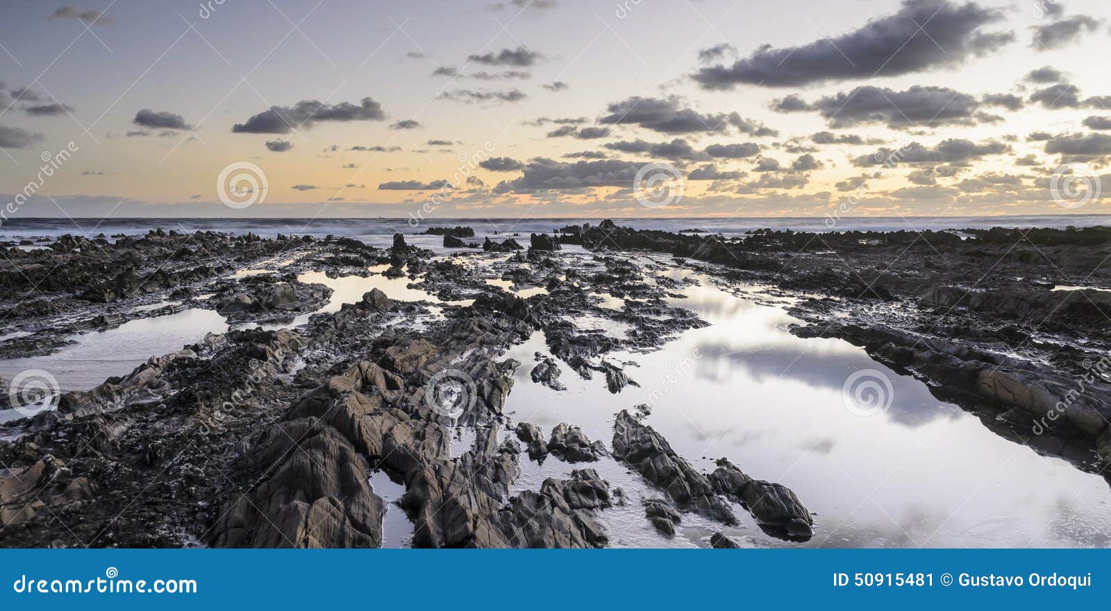 Calm Seashore, Rocha, Uruguay. Stock Image - Image of calm, seashore ...