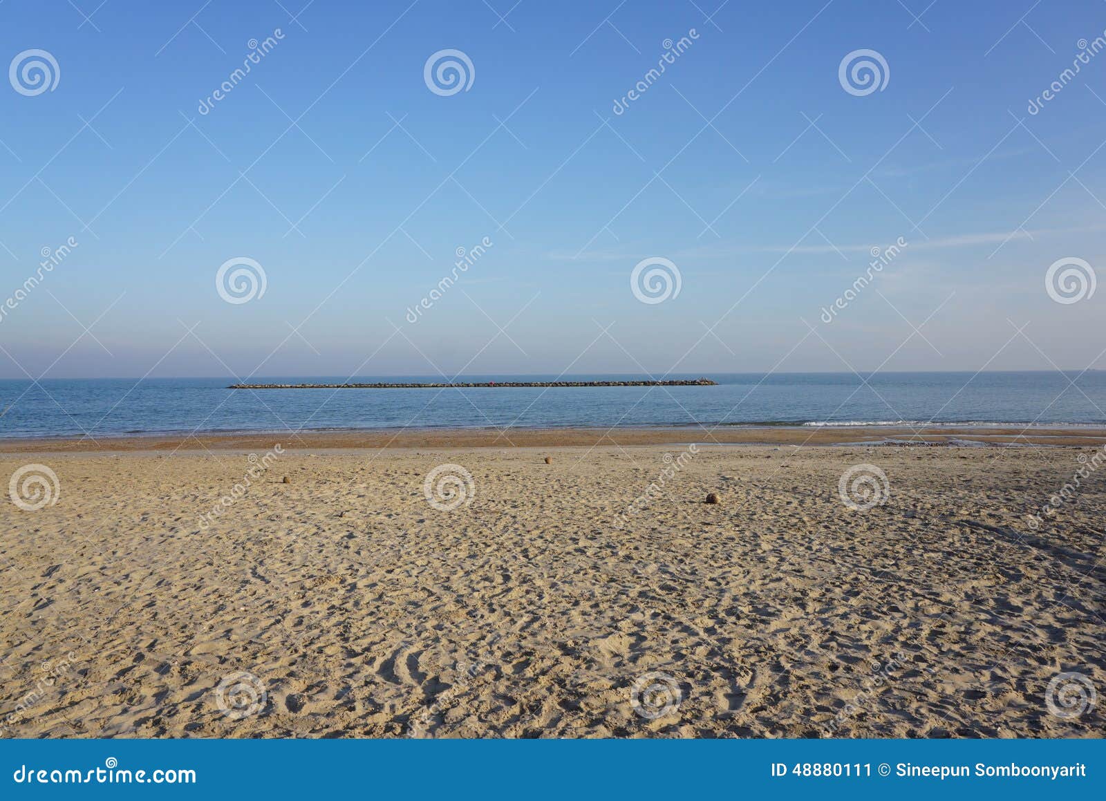 Calm seaside in Thailand stock image. Image of seacoast - 48880111