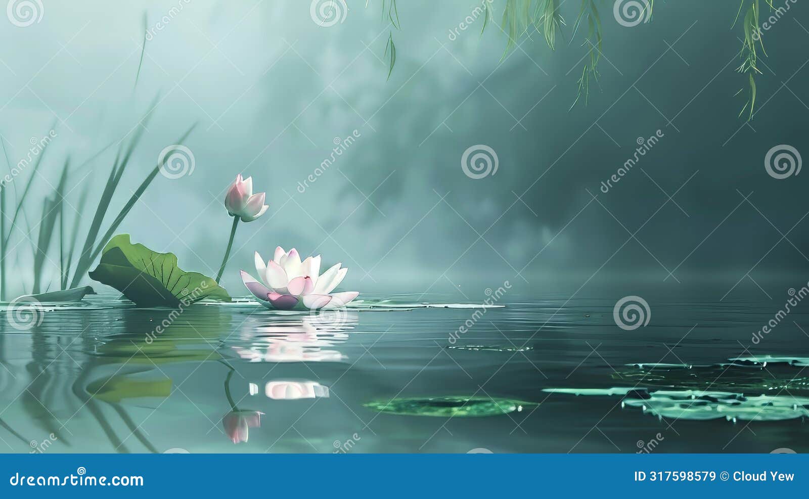 Calm and Soothing Backdrop with Room for Adding Your Own Design ...