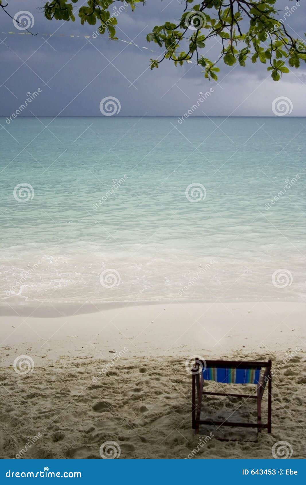 Calm before the Storm on Beach Stock Image - Image of easiness, ocean ...