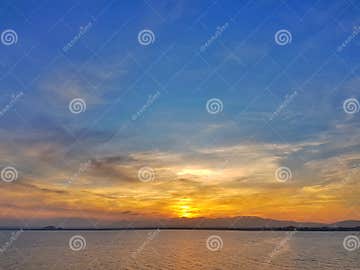 Calm sunset stock image. Image of calm, sunset, afternoon - 100325451