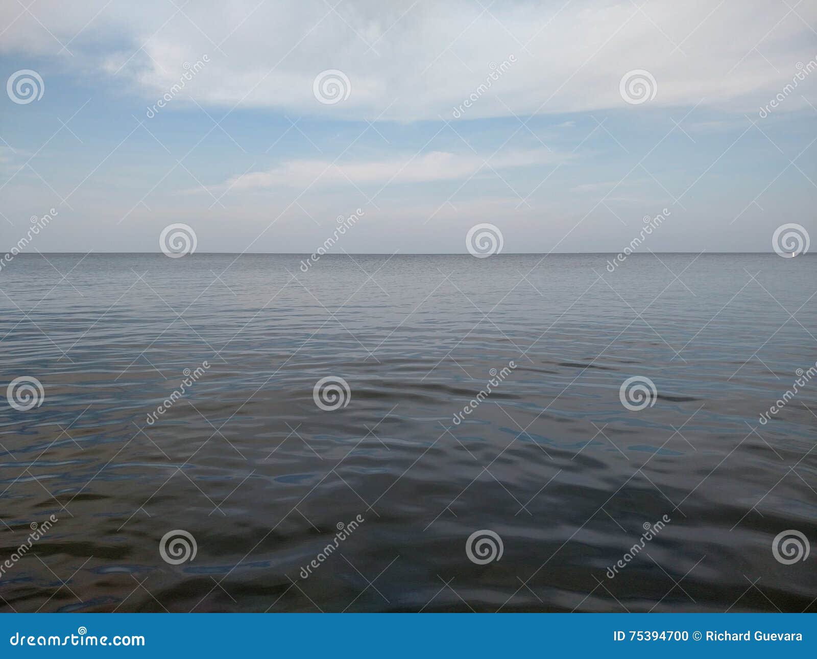 Calm Water, Ocean View and Blue Sky Stock Photo - Image of calm, view ...