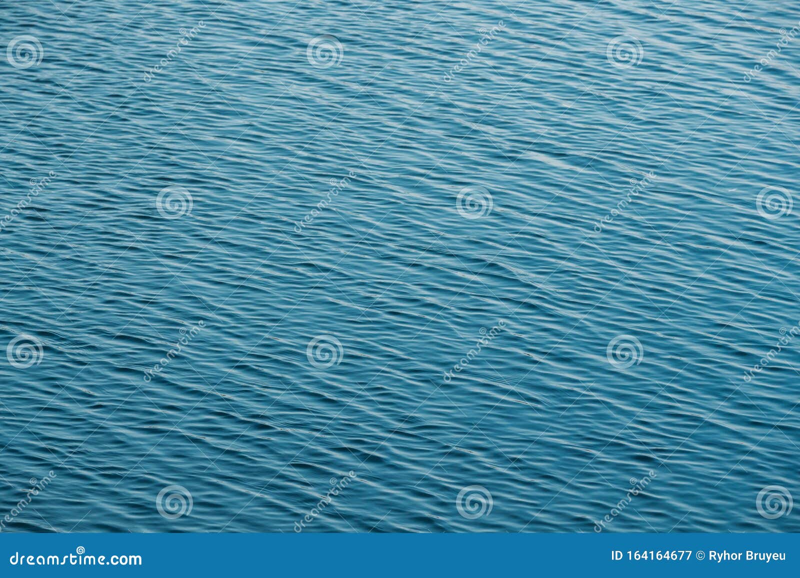 Calm Water Ripple Surface Natural Blue Background Stock Image - Image ...