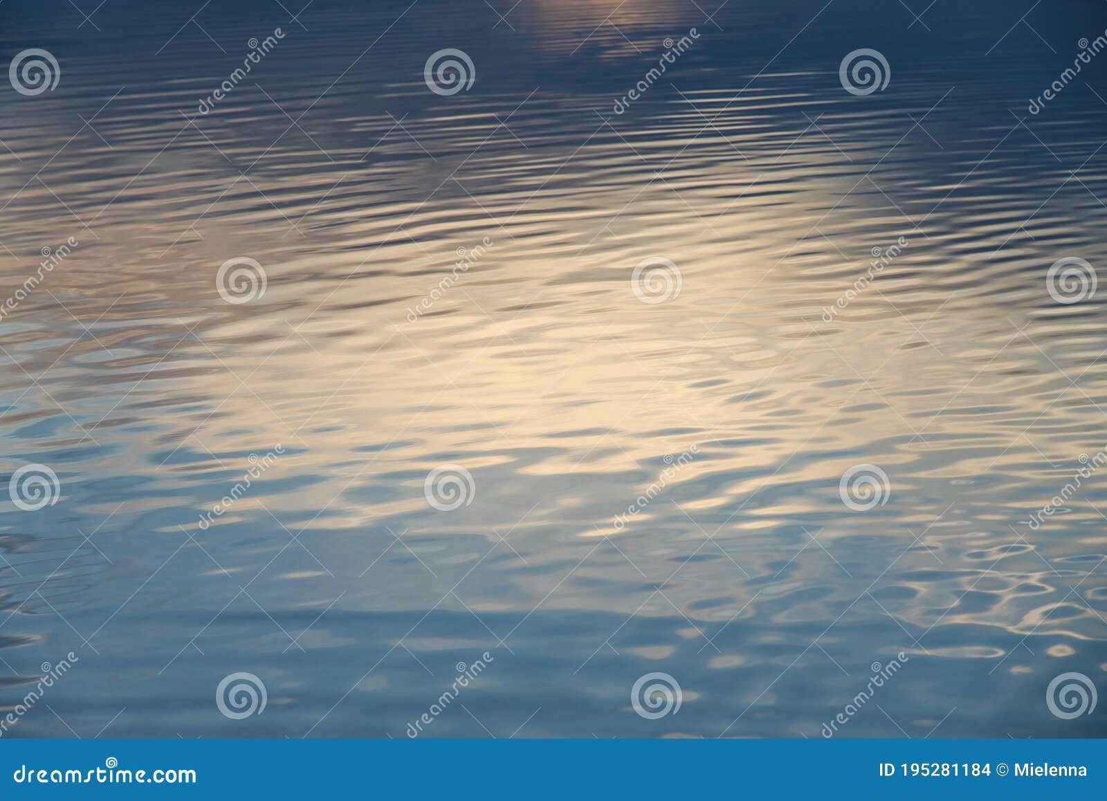 The Calm Water Surface with Reflections of Different Colors. Stock ...